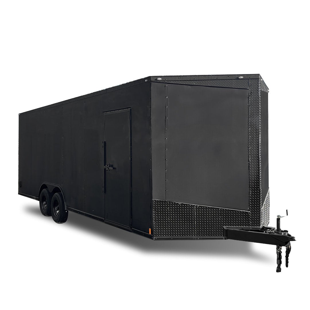 8.5x24 Tandem Axle Black Cargo Trailer | Overland Trailers