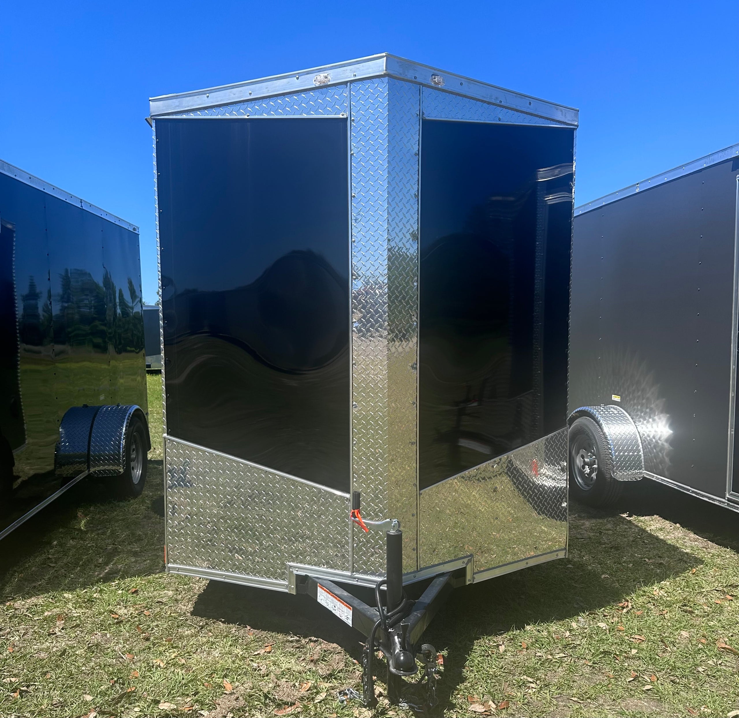 6x12 Single Axle Charcoal Cargo Trailer | Overland Trailers