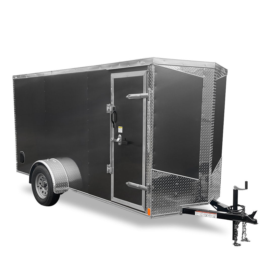 5x12 Single Axle Charcoal Cargo Trailer | Overland Trailers