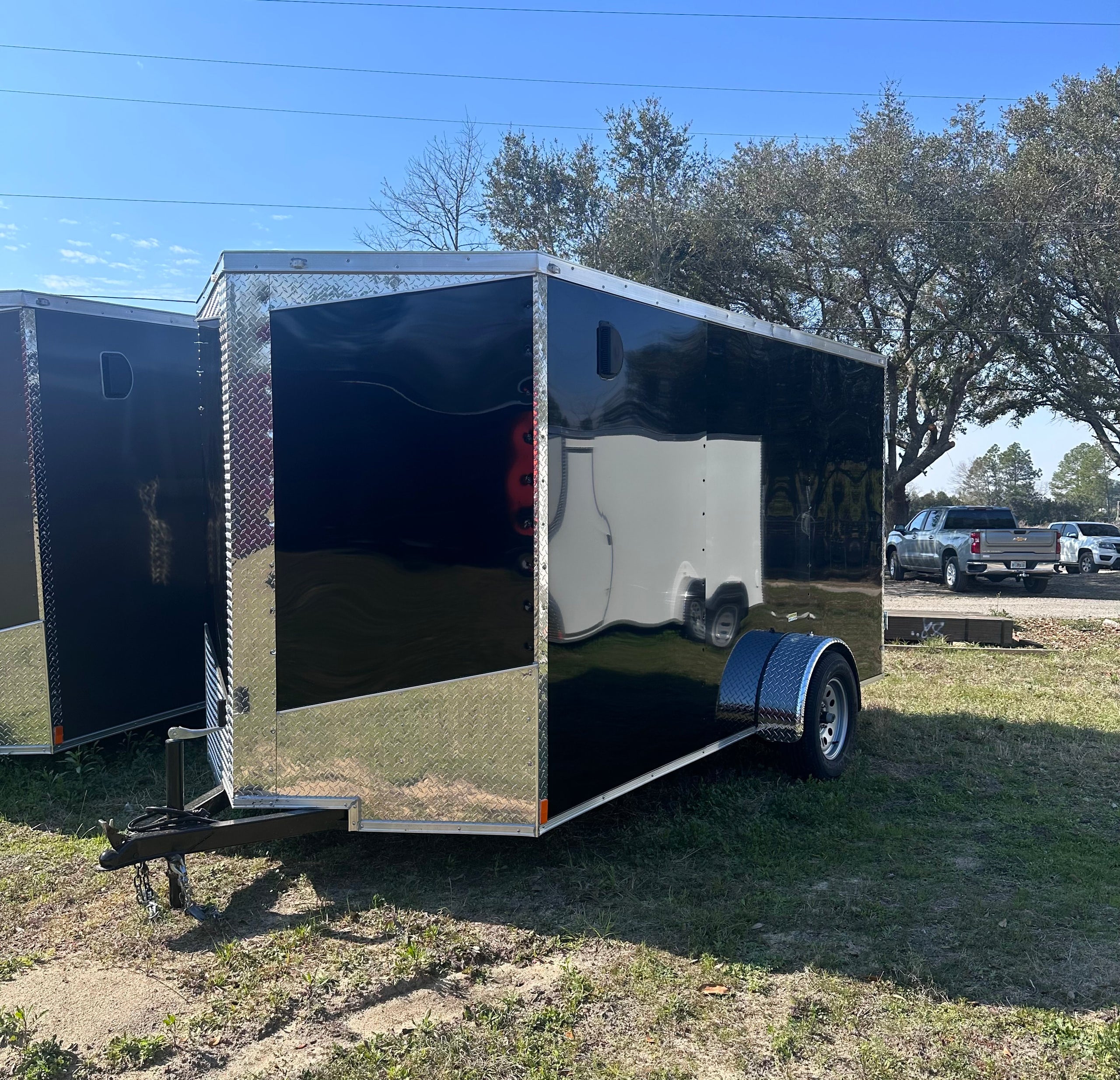 5x12 Single Axle - .80/Black/Double Doors | Overland Trailers