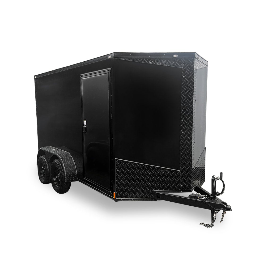 6x12 Tandem Axle Black Cargo Trailer | Overland Trailers